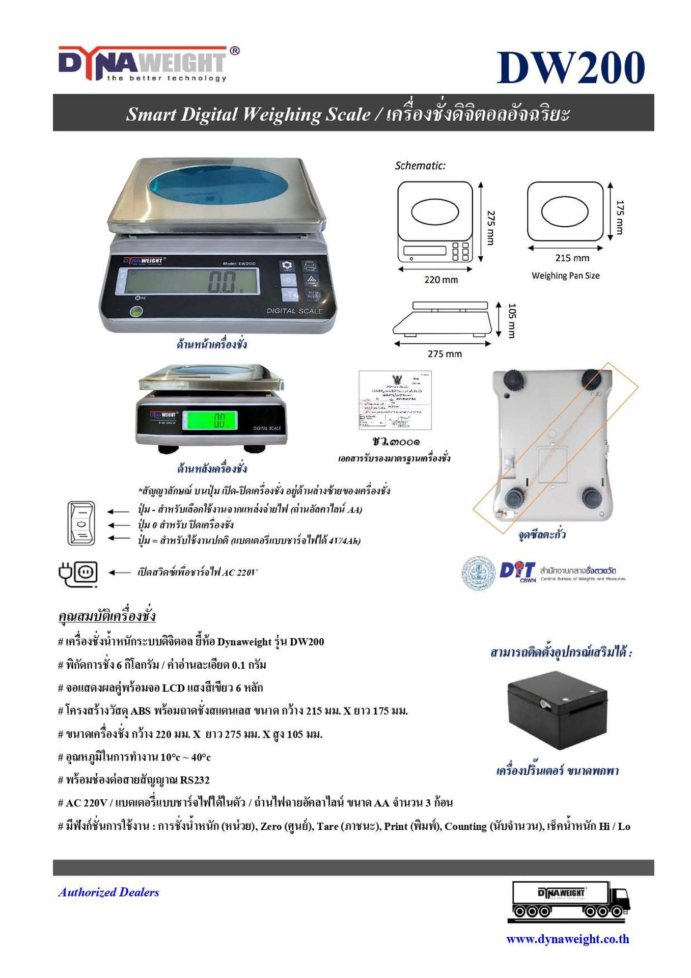 Digital Weighing Scale | Dynaweight Thailand